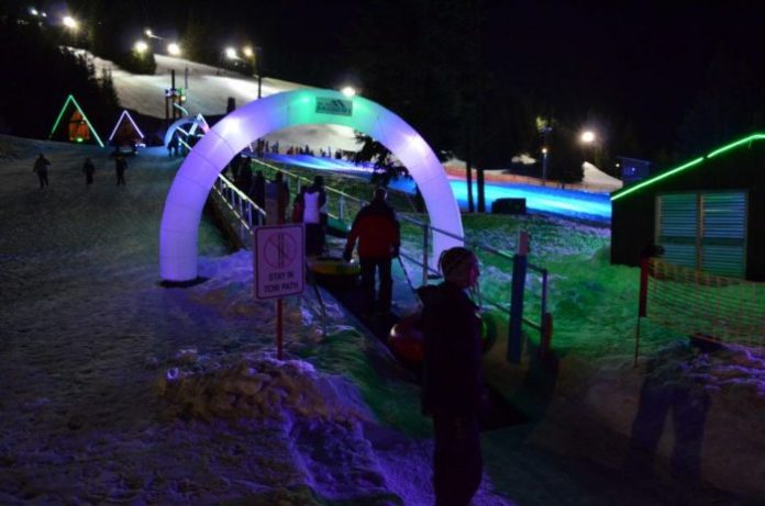 Cosmic Tubing On Mt. Hood Turns The Hill Into A Dance Floor