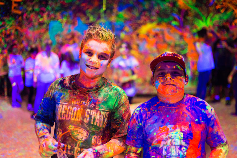 This Art Studio in Oregon Throws Epic Paint Hurling Parties, And