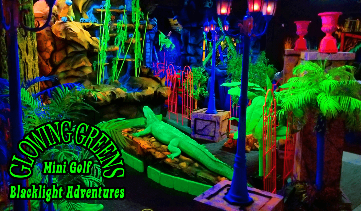 Go On A Glowing Pirate Mini Golf Adventure At Glowing Greens In ...