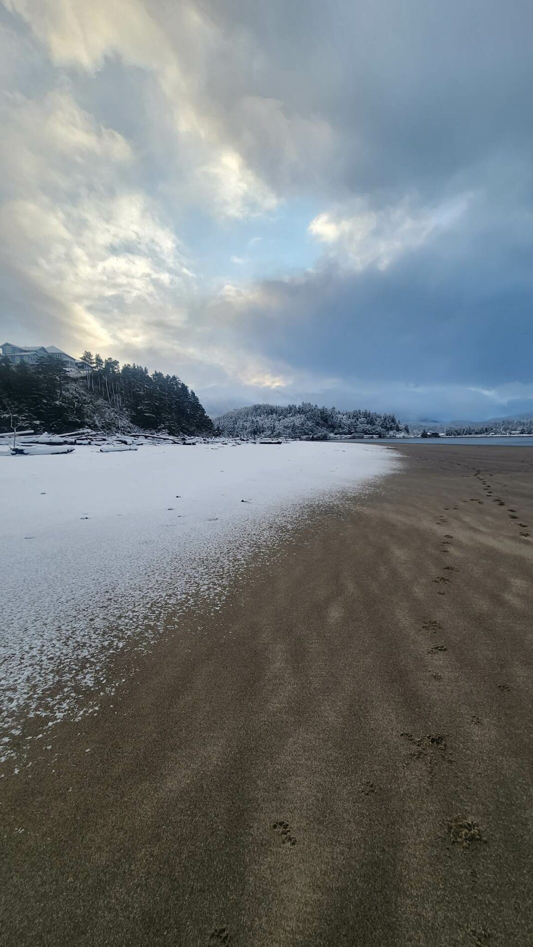 📸 Photos: A Rare Snow Day On The Oregon Coast