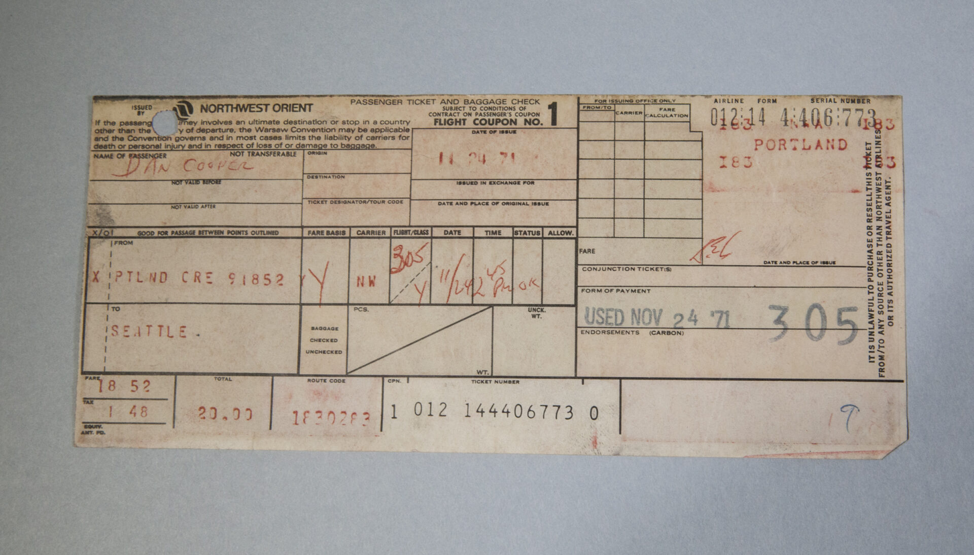 The Mysterious D.B. Cooper: Unraveling the Hijacking of Flight 305