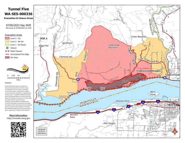 Evacuation Plans Expand as Tunnel 5 Blaze Maintains 5% Containment