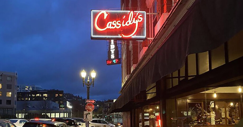 Cassidys Restaurant And Bar A Portland Gem Serving Delights Since 1979