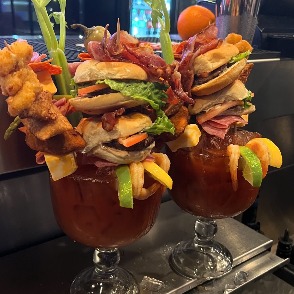 The Massive Bloody Marys At Gryffs In Oregon In Are True Works Of Art