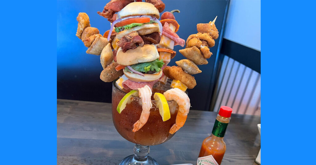 The Massive Bloody Marys At Gryffs In Oregon In Are True Works Of Art