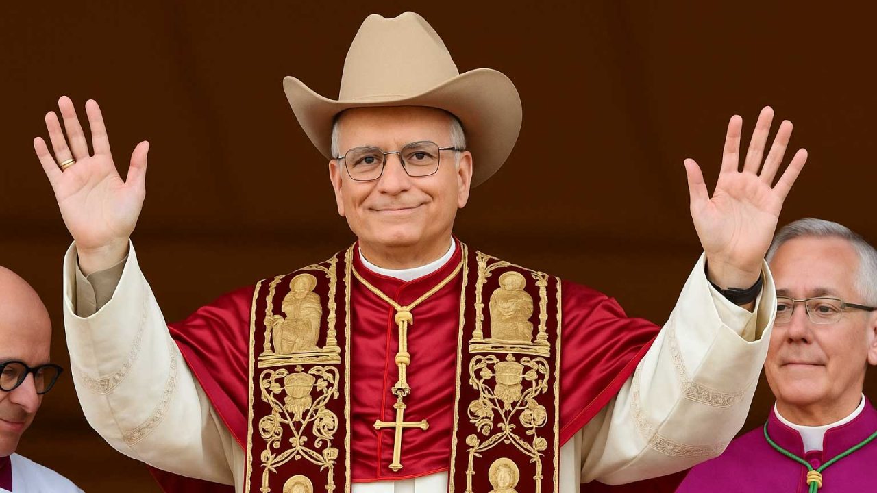 First American Pope Wears Cowboy Hat