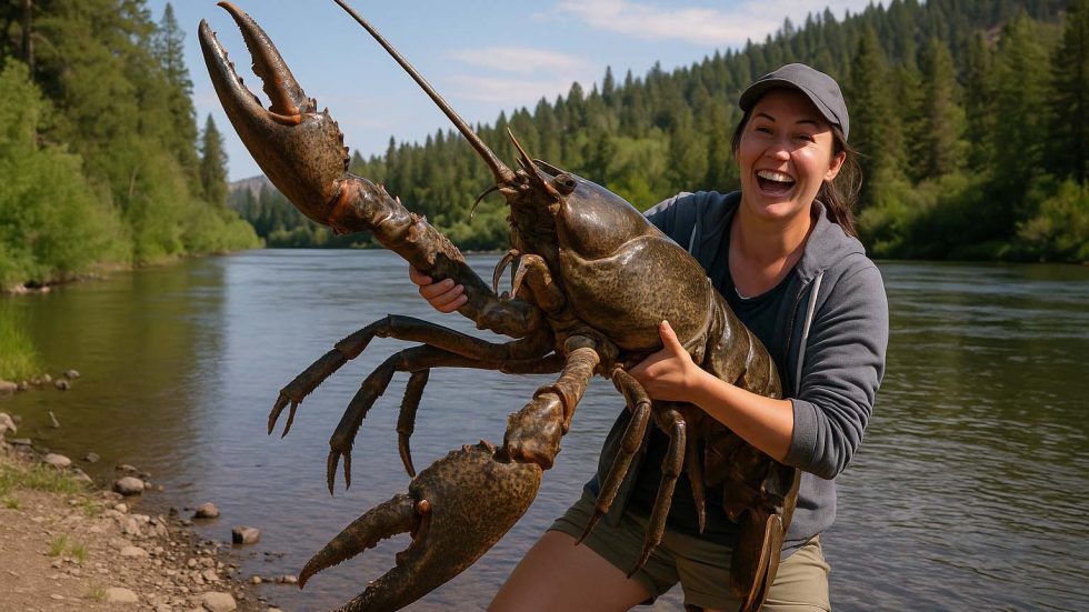 Bend Woman Catches 7-Foot Crawdad in Deschutes River