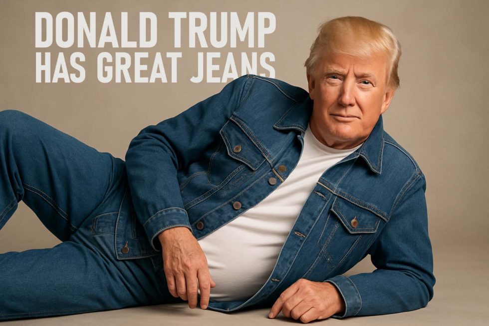 American Eagle Under Fire for New Ad Featuring Trump Looking Hot in Jeans