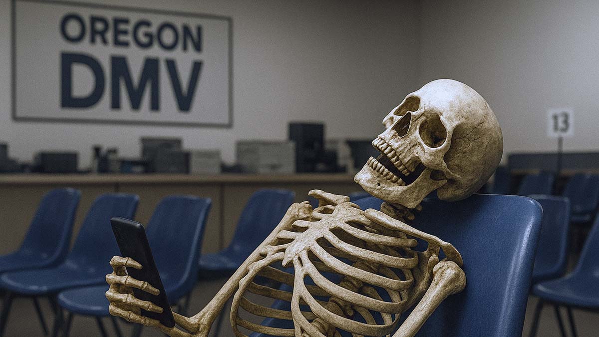 Oregon Man Dies Peacefully at DMV, Still Waiting for His Number